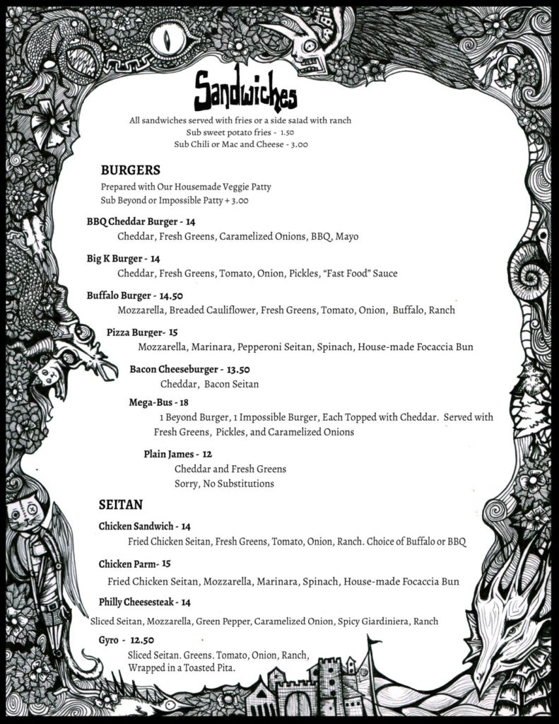 Kitchen 17 Restaurant Menu - Kitchen 17